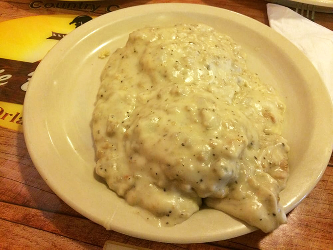 Biscuits and gravy so creamy and peppery, it's the kind of dish that makes Yankees finally understand what all the Southern fuss is about.