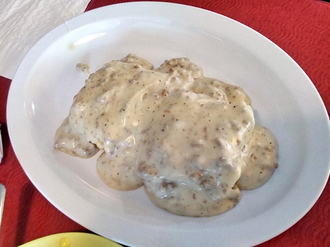 Biscuits and gravy&mdash;the South's greatest contribution to breakfast culture, where flour and sausage unite in a creamy, peppery embrace that hugs your soul.