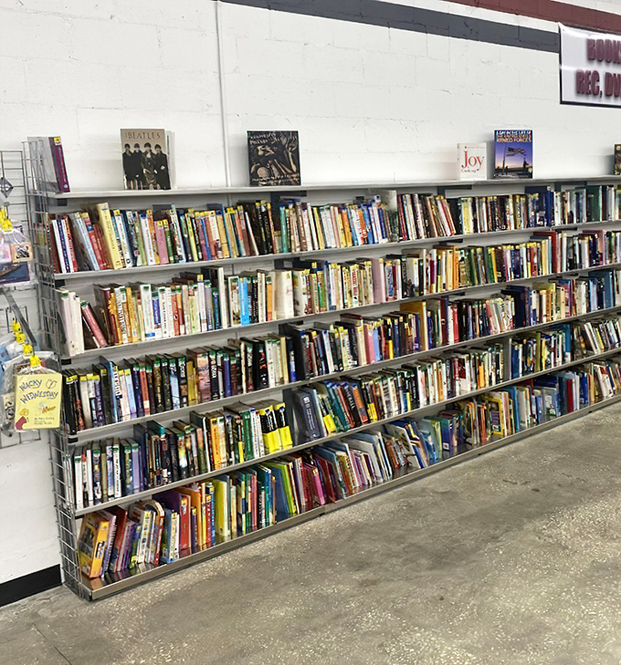 The book section &ndash; where literary treasures and forgotten bestsellers create the world's most democratic library, no late fees required.