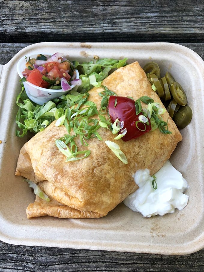 Not just a breakfast burrito&mdash;a breakfast miracle. Perfectly wrapped, generously filled, and garnished with enough green to feel virtuous.