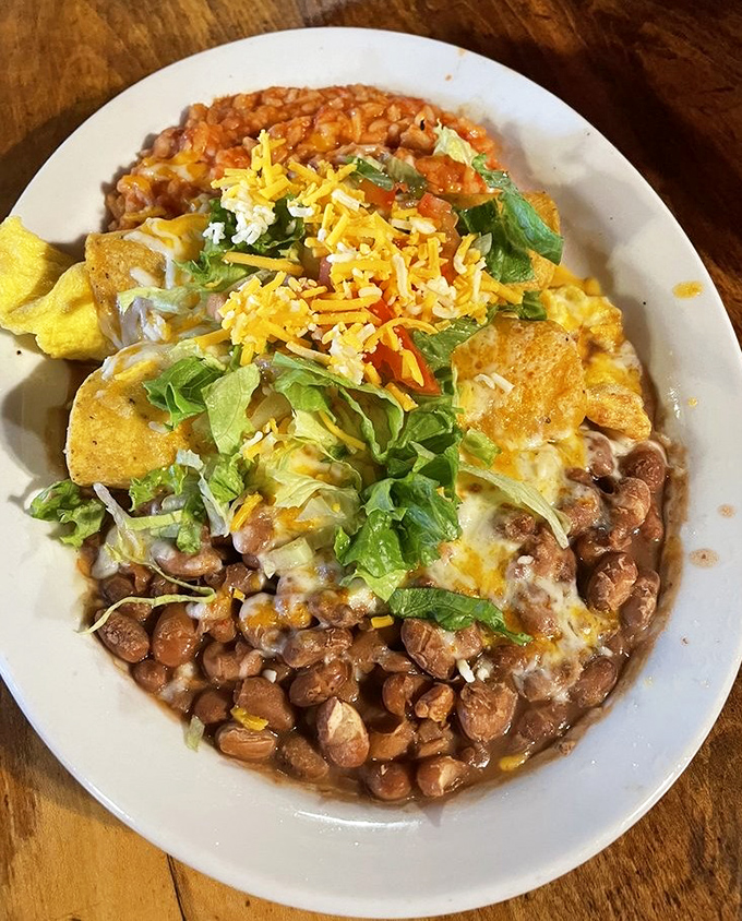 A fiesta of flavors where beans, cheese, and chile create the kind of harmony that would make a mariachi band jealous.