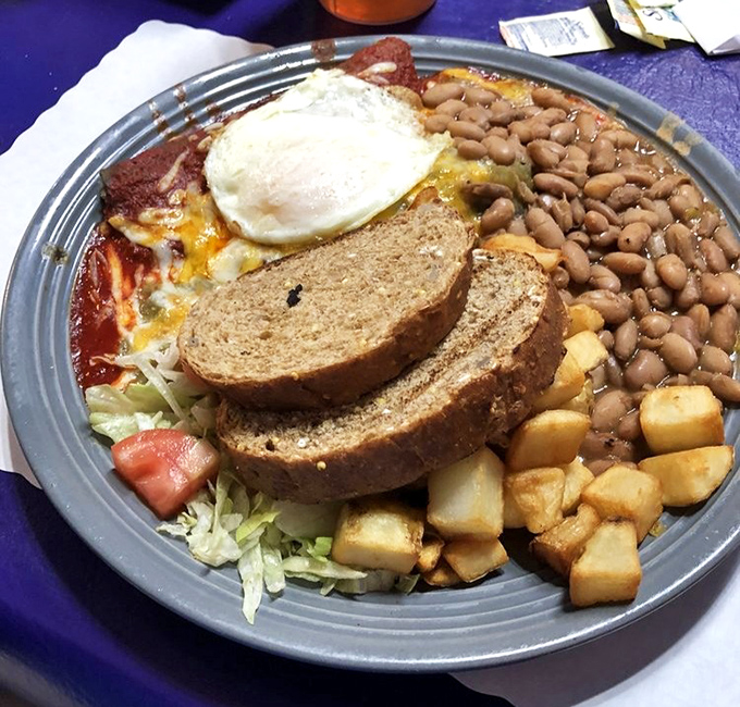 Breakfast enchiladas that answer the eternal question: "Why can't dinner foods be breakfast foods too?" The Shed says, "They absolutely can!"