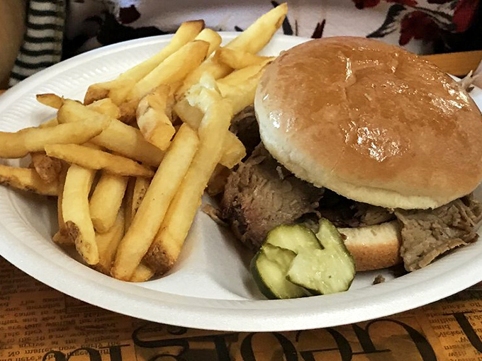 Sometimes simplicity is perfection&mdash;tender brisket, fresh-baked bun, and fries that make you wonder why you ever bothered with ketchup.