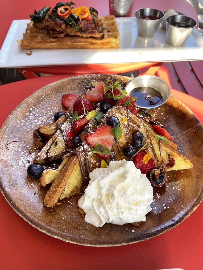 A colorful plate that proves brunch can be both beautiful and delicious without trying too hard.