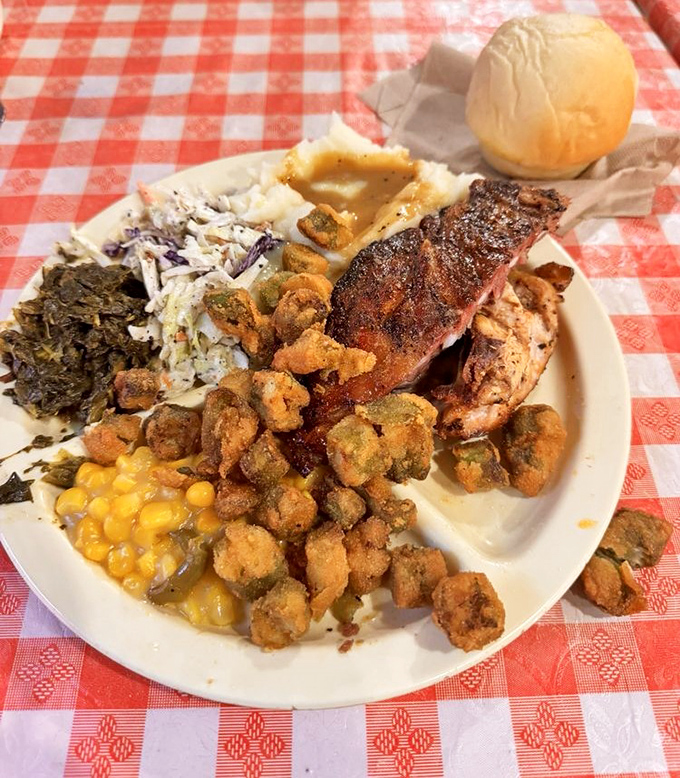 The buffet spread looks like Thanksgiving decided to show up every single day with all its greatest hits in tow.