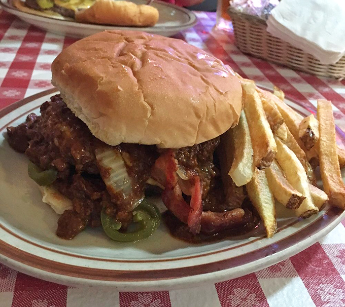 This isn't just a burger&mdash;it's architecture. The structural integrity of that bun holding those toppings deserves an engineering award.