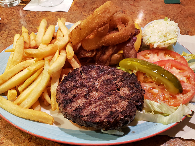 This isn't some fancy gastropub creation&mdash;it's an honest-to-goodness diner burger that reminds you why classics became classics in the first place.