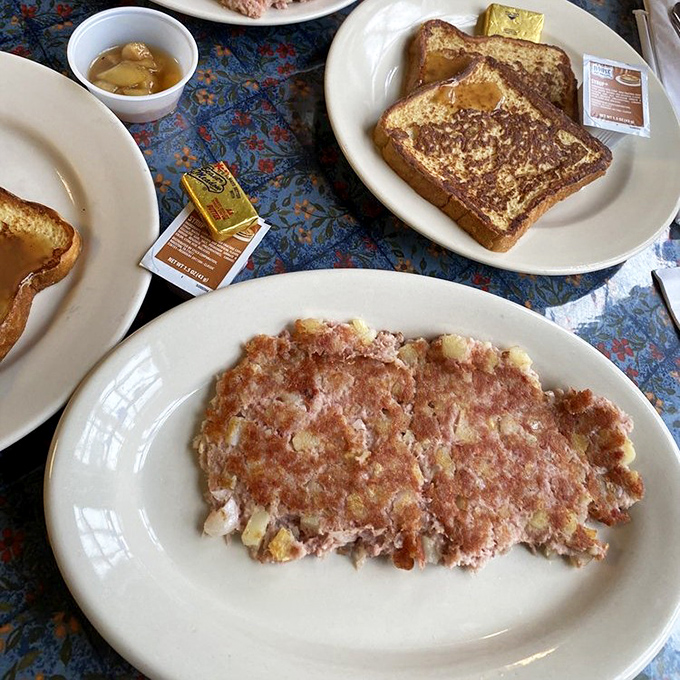 This corned beef hash looks like it graduated from the school of "breakfast foods that could cure anything"—crispy, savory, and unapologetically hearty.
