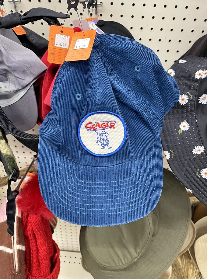 That blue corduroy Seager cap isn't just headwear&mdash;it's your ticket to instant California cool. The daisies next door aren't bad either.