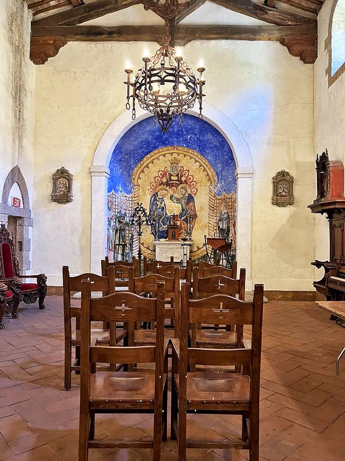 A chapel so authentic you'll wonder if you should confess before sampling that third glass of Sangiovese.