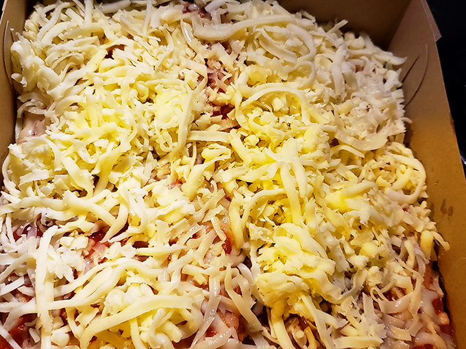 Cheese lovers rejoice! This golden blanket of perfectly melted goodness showcases why sometimes the simplest option is the most satisfying.