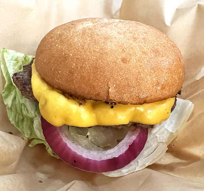 The classic cheeseburger&mdash;proof that sometimes the simplest pleasures are the most profound. That melty American cheese is practically winking at you.