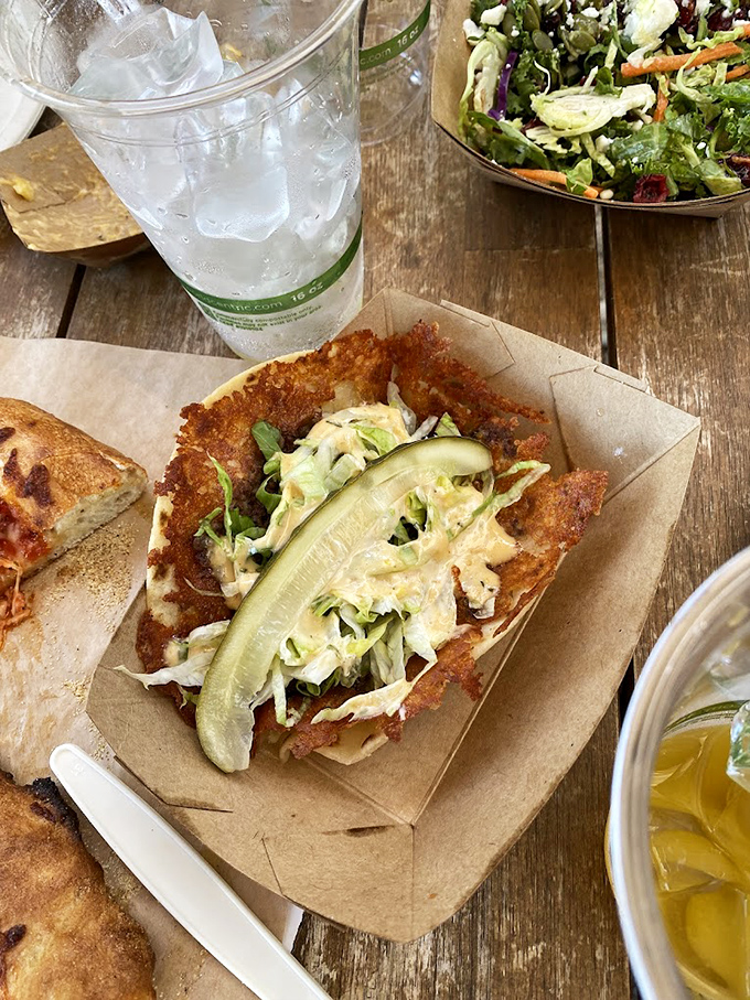 Whoever decided to put a cheeseburger in taco form deserves a Nobel Prize in Deliciousness. Fusion food that actually makes sense.