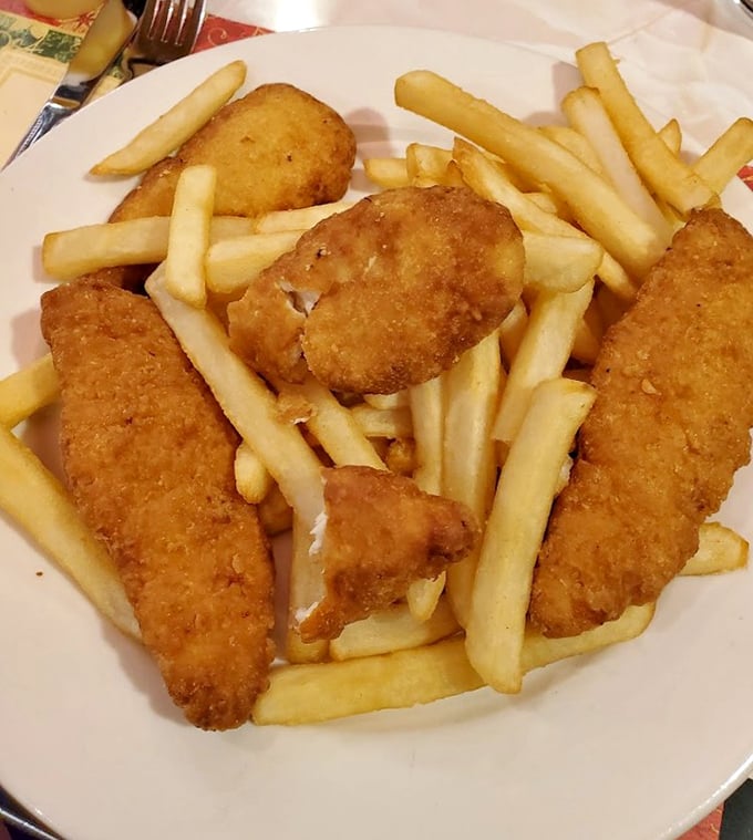 Comfort food doesn't need a passport&mdash;golden chicken fingers and fries that remind you why sometimes the simplest pleasures are the most satisfying.