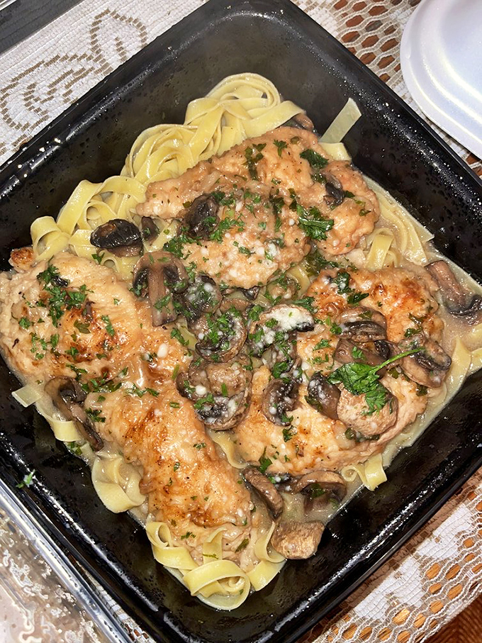 Chicken Marsala that makes mushrooms the star of the show for once &ndash; swimming in a sauce so good you'll contemplate drinking it straight.