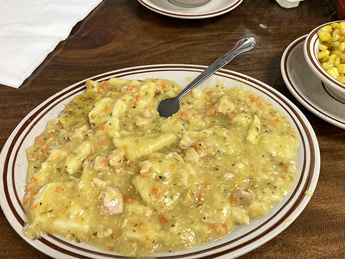 Chicken pot pie that would make your grandmother both jealous and proud. This isn't soup with a pastry hat&mdash;it's a proper Pennsylvania Dutch masterpiece.