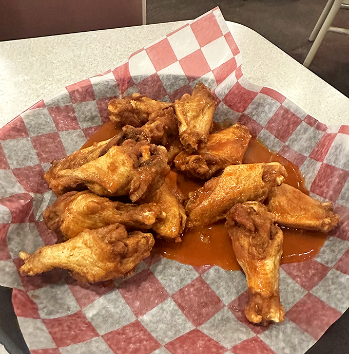 Wings that don't need a sporting event as an excuse. That sauce glistens with promise &ndash; like the hope in a Phillies fan's eyes on opening day.