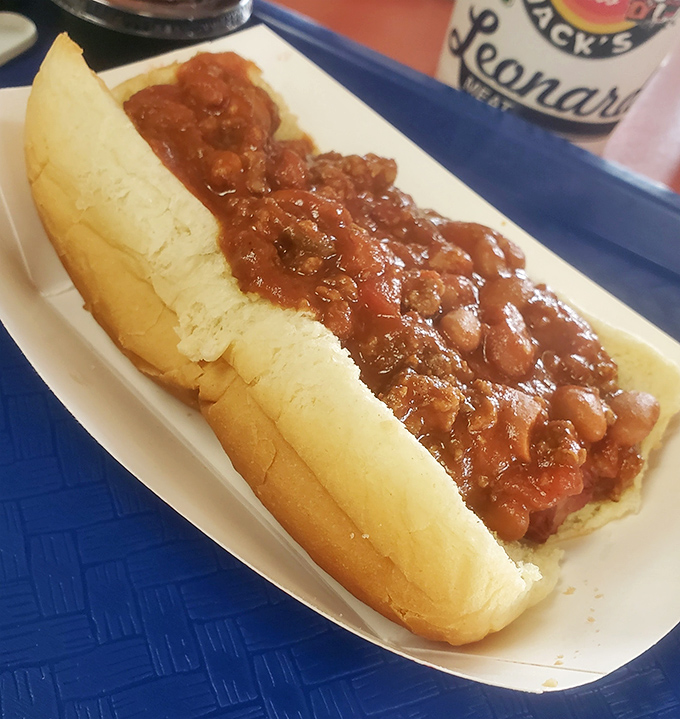 A chili dog that doesn't need filters or fancy plating&mdash;just your immediate and undivided attention. Napkins required, not optional.