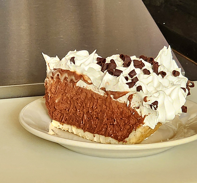 Chocolate cream pie that makes you question why people save dessert for after dinner. Life's uncertain&mdash;eat the pie first.