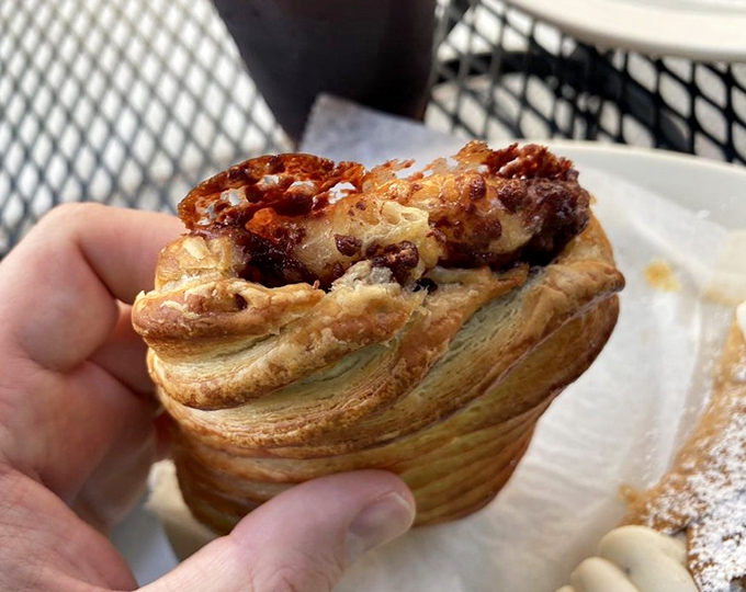 This spiral pastry isn't just a croissant&mdash;it's what happens when butter and dough decide to have a passionate romance in the oven.