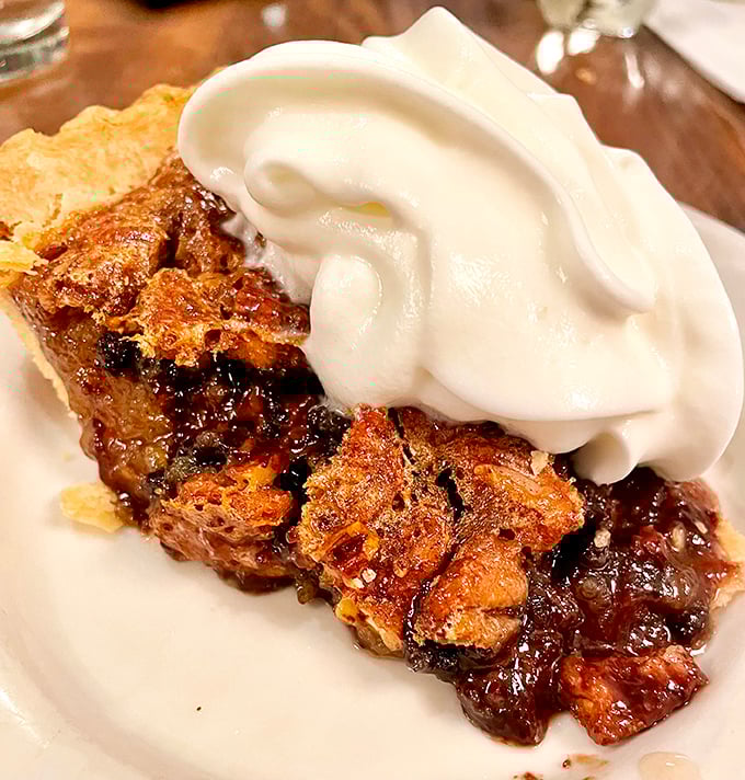 Shoofly pie's sophisticated cousin arrives with a cloud of whipped cream. Resistance is futile, your diet plan never stood a chance.