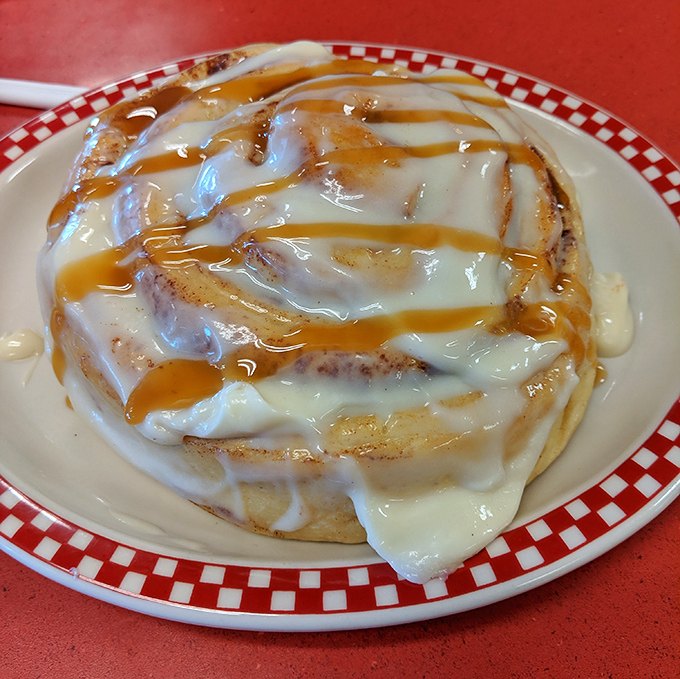Behold the cinnamon roll &ndash; wearing its icing and caramel like a prom queen wears her crown, utterly confident in its ability to seduce.