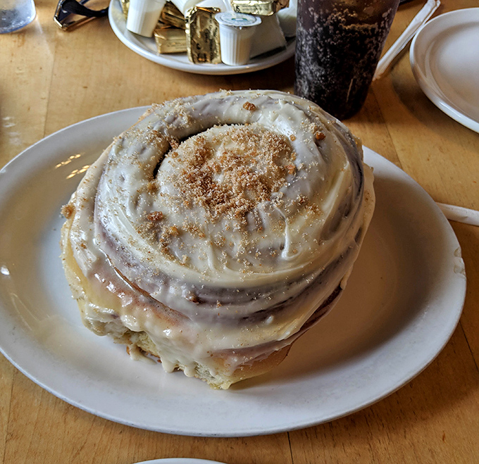 Not all heroes wear capes&mdash;some wear cinnamon and frosting. This mammoth cinnamon roll could feed a family or one determined breakfast enthusiast.