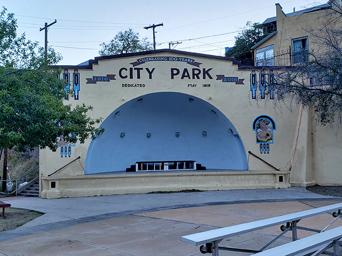City Park's bandstand has hosted everything from brass bands to poetry slams, a community gathering spot where Bisbee's eclectic soul shines brightest.