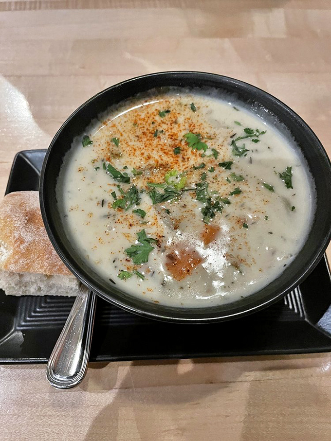 Clam chowder so creamy and rich it should come with its own retirement plan. New England, take notes.
