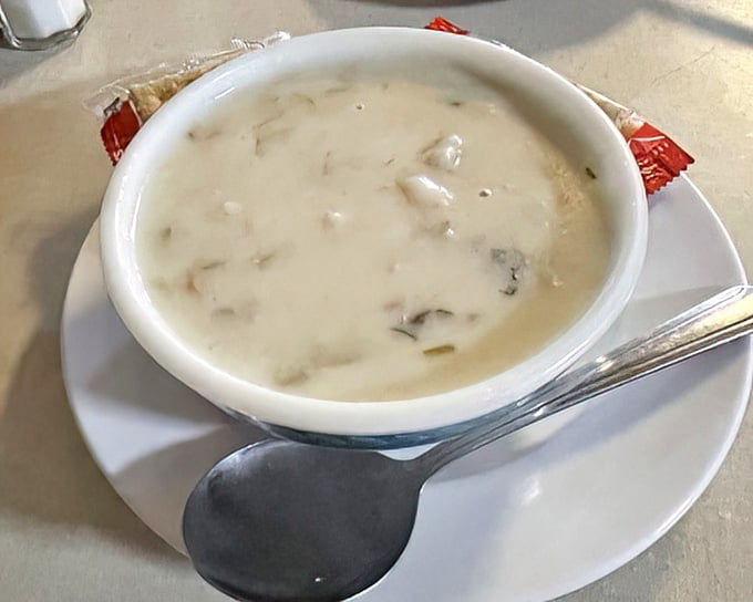 Their creamy clam chowder &ndash; where each spoonful feels like the Atlantic Ocean giving you a warm, comforting hug.