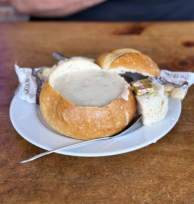 Not just chowder&mdash;a coastal hug in a bread bowl. When fog rolls in, this creamy concoction is Cayucos's version of central heating.