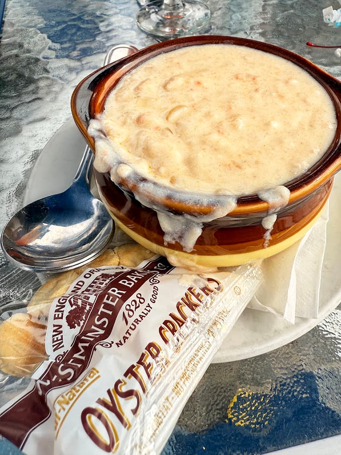 When clam chowder bubbles over like this, it's not an accident&mdash;it's a delicious invitation to dive into creamy, briny perfection.