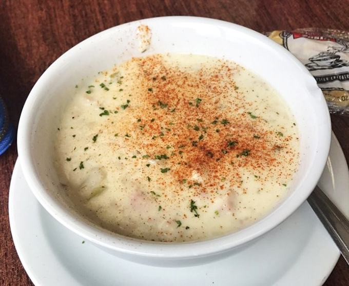 Not your grandmother's clam chowder (unless she was a genius). This creamy bowl of comfort has actual identifiable pieces of clam&mdash;imagine that!