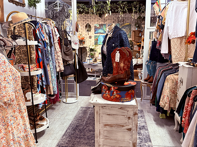 Not your average clothing boutique&mdash;these curated vintage pieces hang like wearable art in a museum of personal expression.