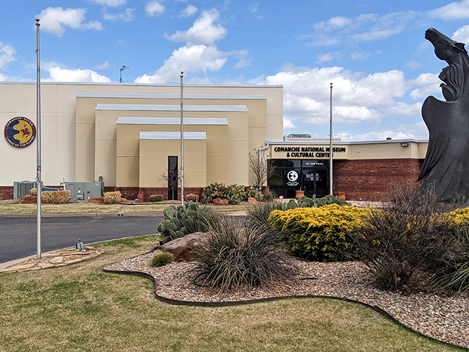 The Comanche National Museum celebrates indigenous heritage with modern architecture, bridging centuries of history in one thoughtful space.