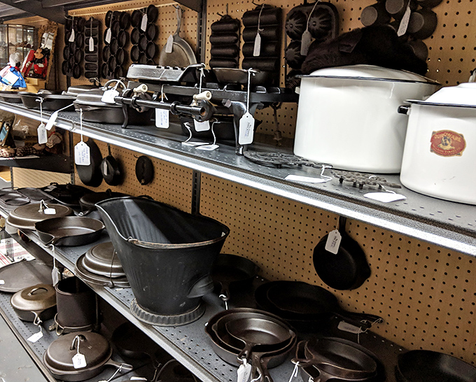 Cast iron skillets that have outlived several kitchen trends. These seasoned veterans could tell tales of countless family dinners.