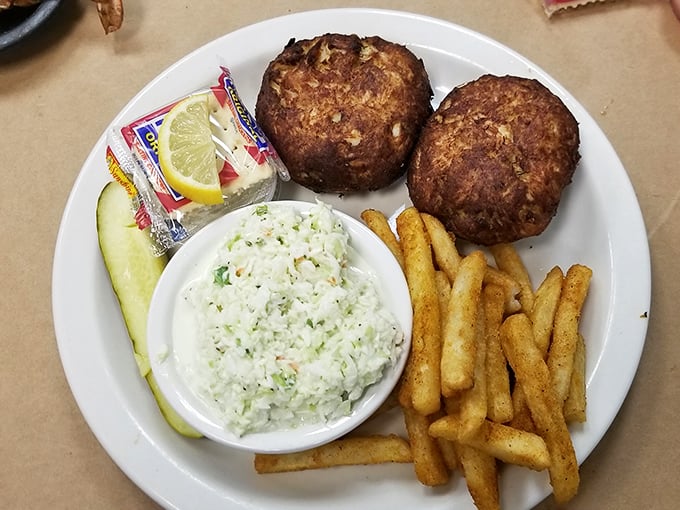 These crab cakes aren't just golden brown&mdash;they're the Fort Knox of seafood, protecting precious lumps of crab meat until your fork arrives.