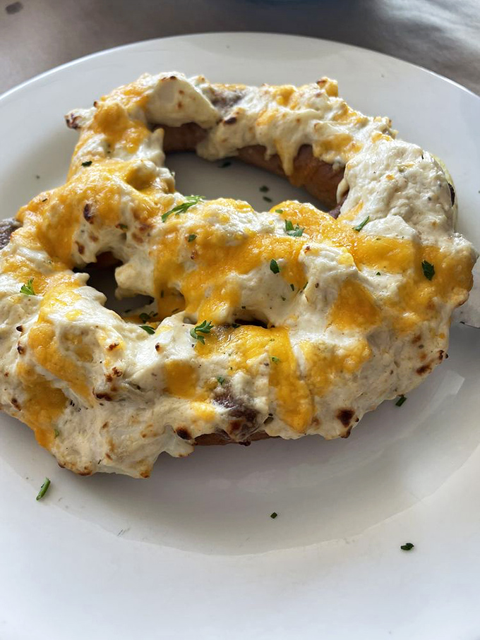 The Crab Pretzel&mdash;where cheese and seafood have a beautiful romance that would make even a French chef weep with joy.