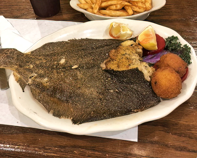 Flounder so perfectly prepared it might make you emotional. When a fish looks this good, it's not dinner &ndash; it's art.