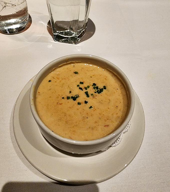 This velvety crab soup isn't just comfort in a bowl; it's a warm hug from the Atlantic Ocean itself.