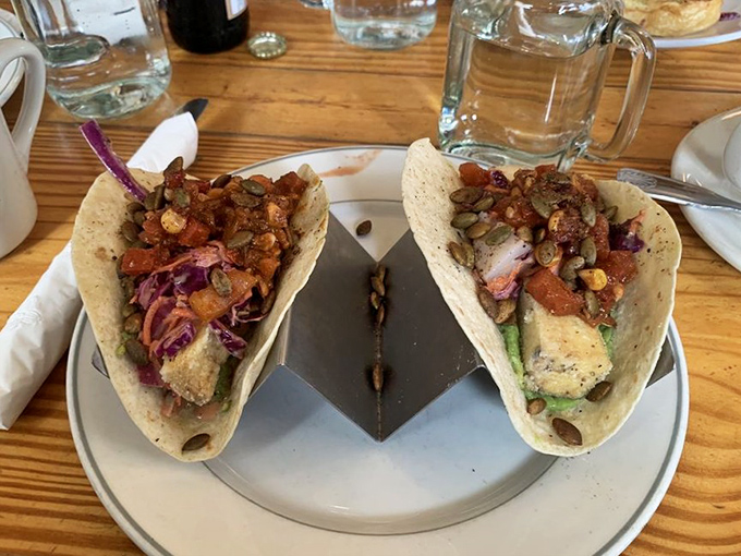 Tacos that prove plants can party too! These crispy tofu creations with vibrant toppings might just make you forget about their meaty cousins.