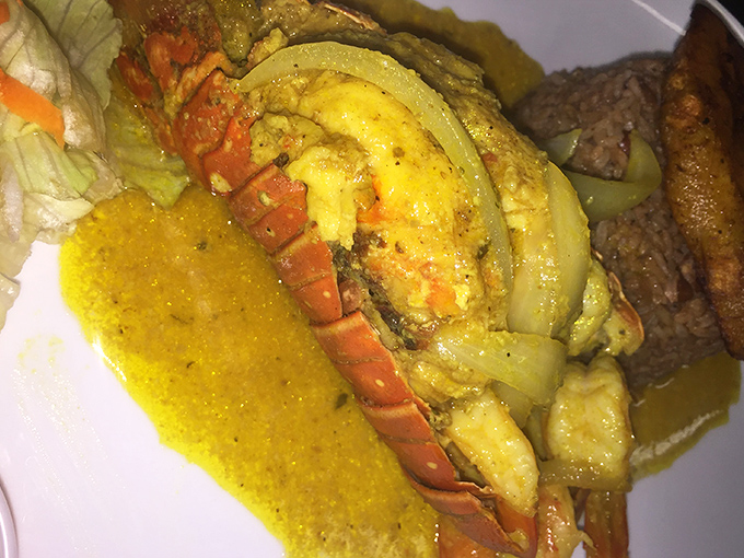 Curry lobster that looks this good should probably be illegal, or at least require a warning label.