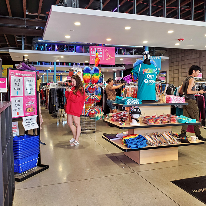 Color-coded tag sales transform bargain hunting into a strategic game where patience and timing reward the dedicated thrifter.