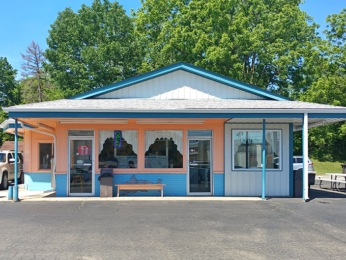 The Dairy Castle reigns supreme in summer memories, a pastel palace where ice cream cones are scepters and brain freezes are badges of honor.