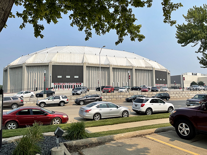 The DakotaDome stands as Vermillion's colosseum of college sports, where $10 gets you better seats than $500 would in NFL stadiums.