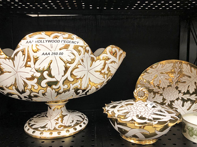 Delicate porcelain with gold accents that would make Downton Abbey's dining room jealous. These aren't just dishes&mdash;they're conversation pieces with pedigrees.