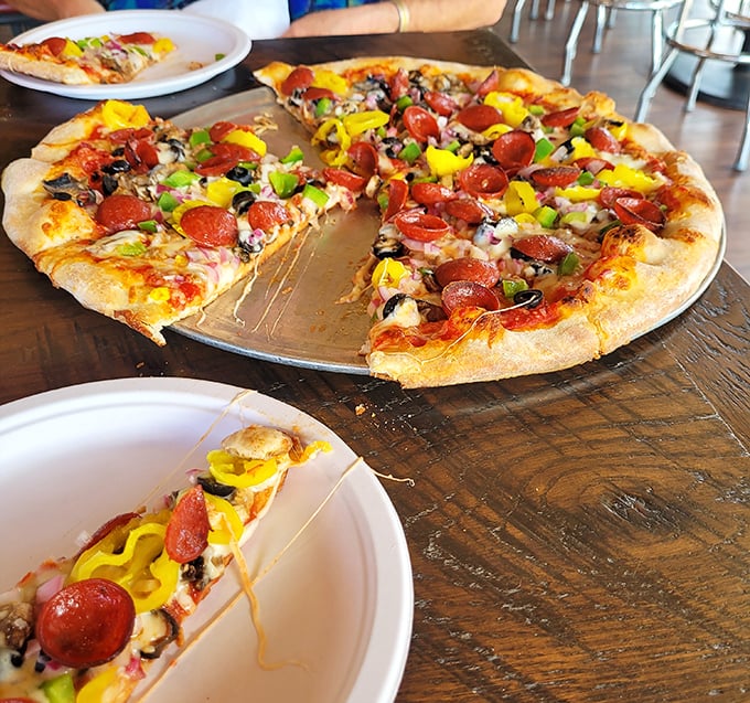 When a pizza looks like this, you don't eat it&mdash;you experience it. Those toppings aren't just ingredients; they're a colorful celebration.