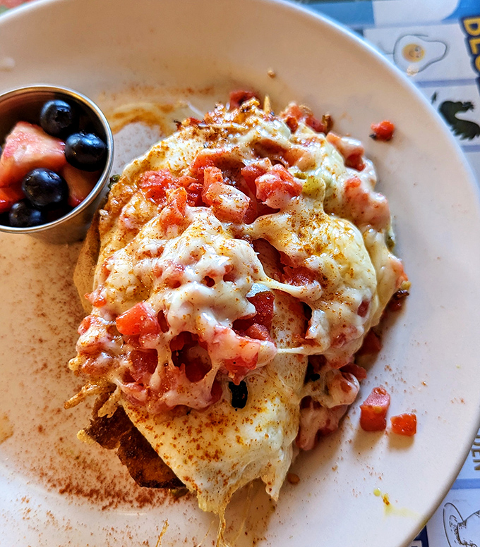 This Denver omelet isn't messing around&mdash;it's serious about cheese, and it's brought reinforcements in the form of perfectly seasoned home fries.