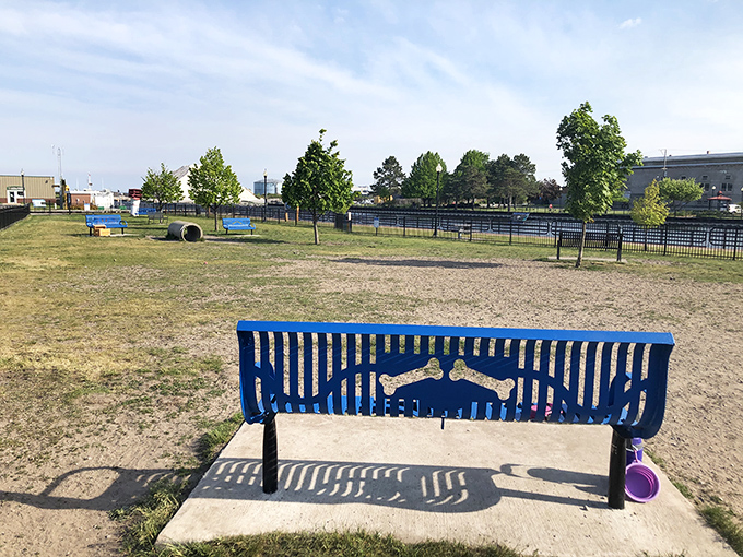 Even four-legged friends get the royal treatment in Alpena, with this thoughtfully designed dog park featuring bone-shaped bench details.