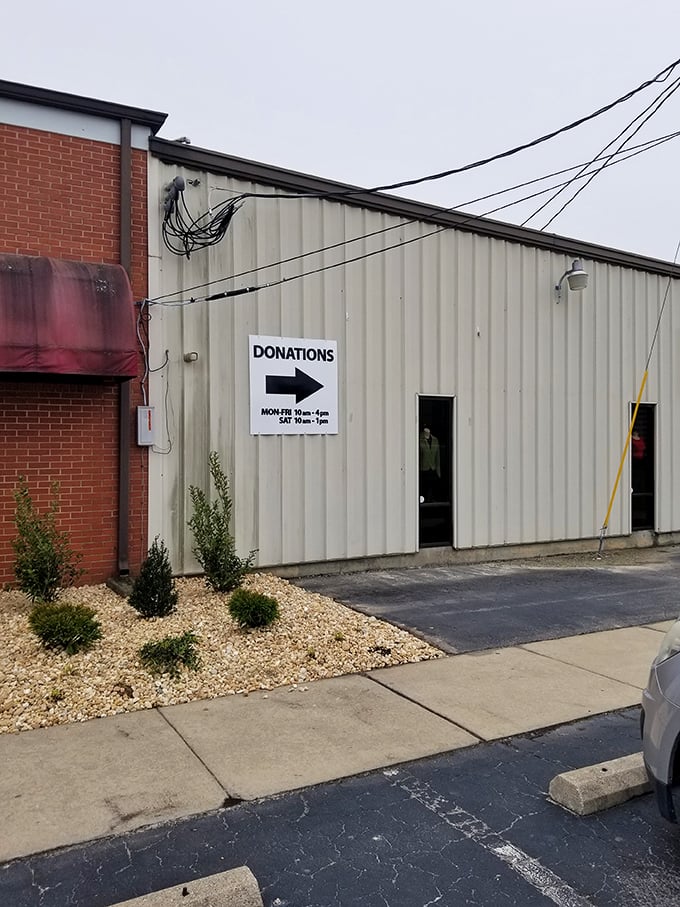 The donation area keeps the treasure pipeline flowing &ndash; drop-offs accepted Monday through Saturday for your pre-loved items.